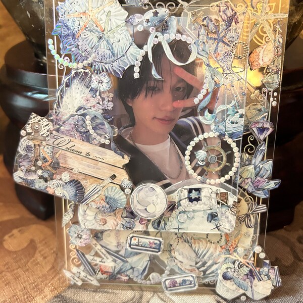 3D Decorated Toploader (flowers Theme) for KPOP & Anime Photocards ...