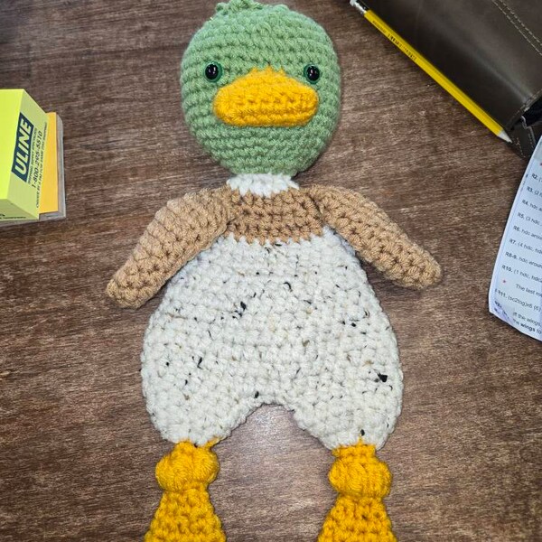 No-sew Miles Mallard Duck Snuggler Crochet PATTERN Duck Amigurumi ...