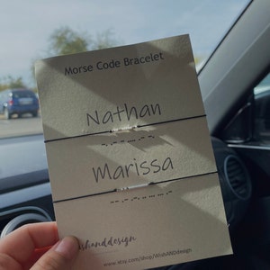 FATHER DAUGHTER Morse Code Bracelet Set of 2 Family Morse - Etsy