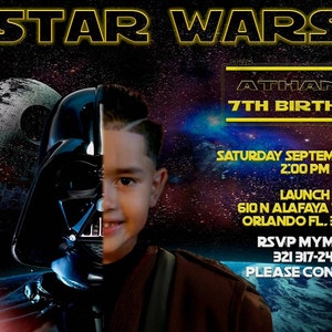 Star Wars Invitations, Star Wars Birthday Invites, Star Wars Movie ...