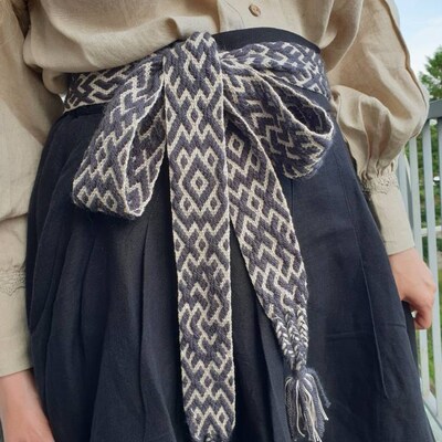 Handwoven Saami Belt, Scandinavian Sash Belt, Nordic Slavic Folk Belt ...