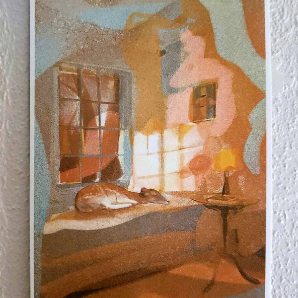 Her Favourite Chair, A2 Screenprint, Dog Illustration - Etsy