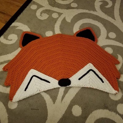 CROCHET PATTERN Foxy Fox Animal Rug - Etsy