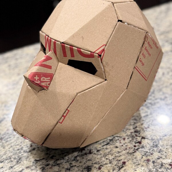 Superhero Base Cowl Cardboard Template - Printable DIY Pattern for ...