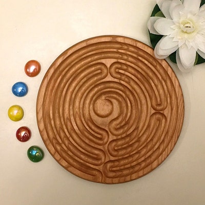 Ball Labyrinth, Wooden Finger Labyrinth, Meditation Labyrinth ...