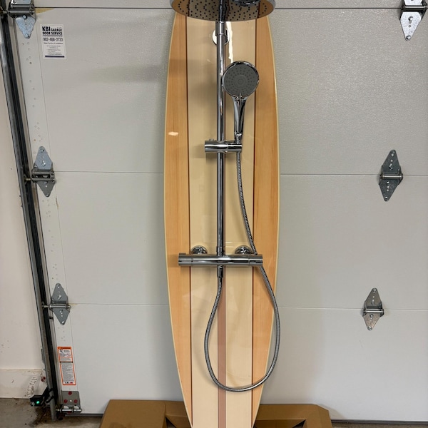 Surfboard Shower Panel, Surf Shower Panel, Tropical, Lines, Waves ...