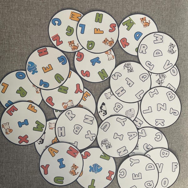 ABC Coloring Book/ Baby Shower Activities/ A-Z Baby Book/ Animal Baby's ...