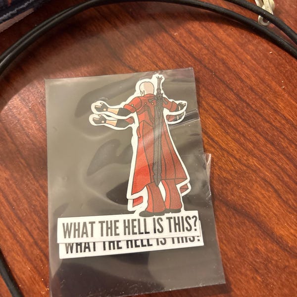 Dante Devil May Cry Meme Sticker Funny Waterproof Glossy Decal Laptops ...