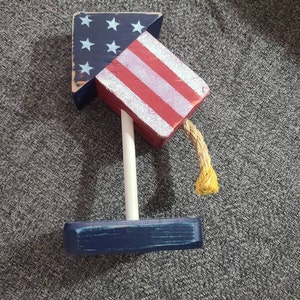 Rustic Wood American Flag Blocks - Etsy