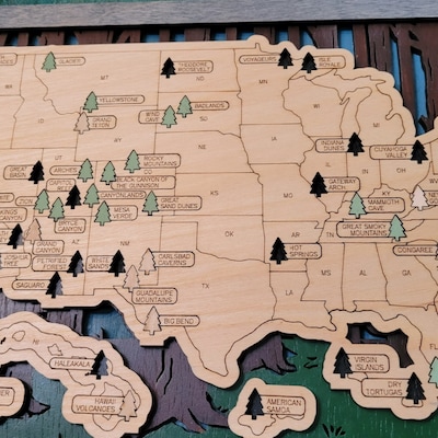 Personalized US Travel Map, US Travel Map, Travel Map Tracker, Family ...