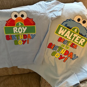 Character Birthday Family Matching Shirts, Theme Birthday Custom Family ...