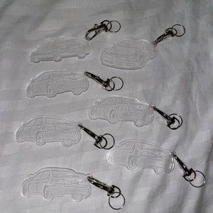 Custom Car Acrylic Keychain - Etsy