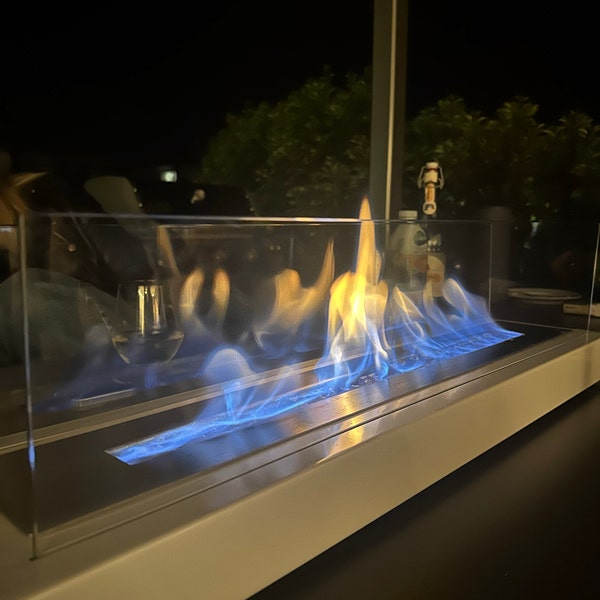 Big Tabletop Fireplace Bio Ethanol Fire Place, Powerful Economic Heater ...
