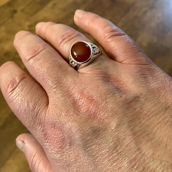 Golden Sheen Obsidian Ring, 925 Sterling Silver Ring, Oval Cabochon ...