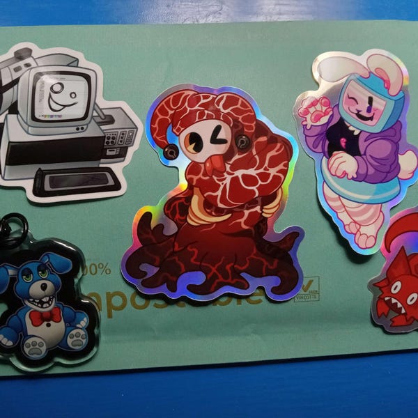 SERIES 3 REGRETEVATOR - Stickers: Fleshcousin, Jeremy, Reddy, Gregoriah ...