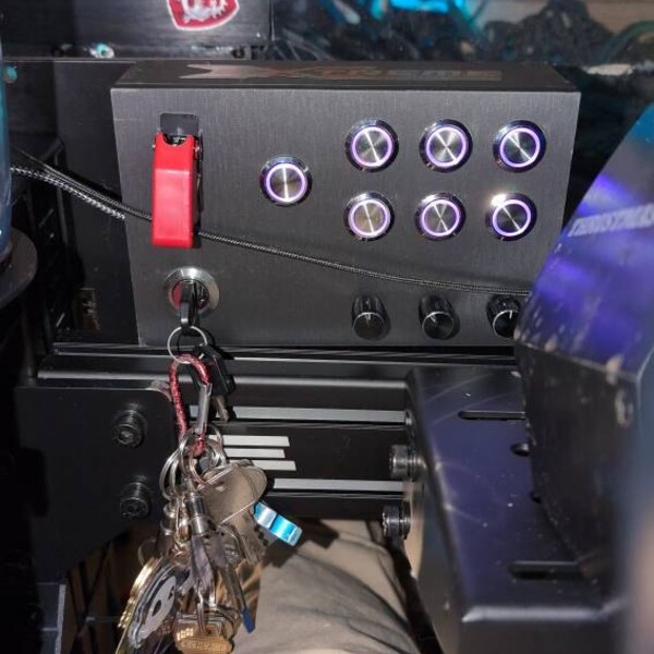 Curasim Controls Sim Racing Button Box Full-metal RGB Illuminated ...