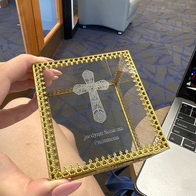 Personalized Glass Box, Engraved Image Box, 3.5x3.75, 4x6, 5x7, 8x10 ...