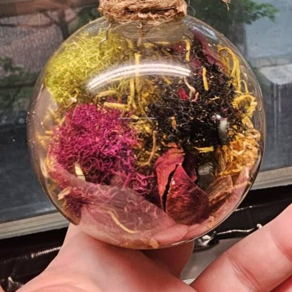 Home Protection Witch Ball Sealed With Bloodstone | Anti-anxiety Witch ...