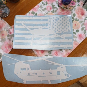 UH-60 Blackhawk Helicopter Vinyl Decal, Army Aviation, Helicopter ...