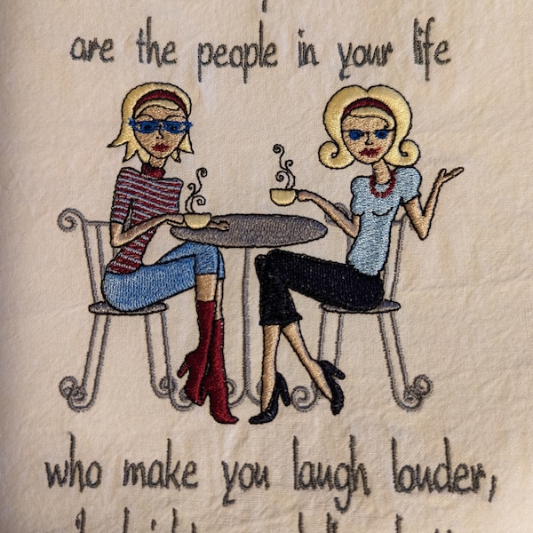Friends Forever Embroidery Design. Machine Embroidery Design. Ladies ...