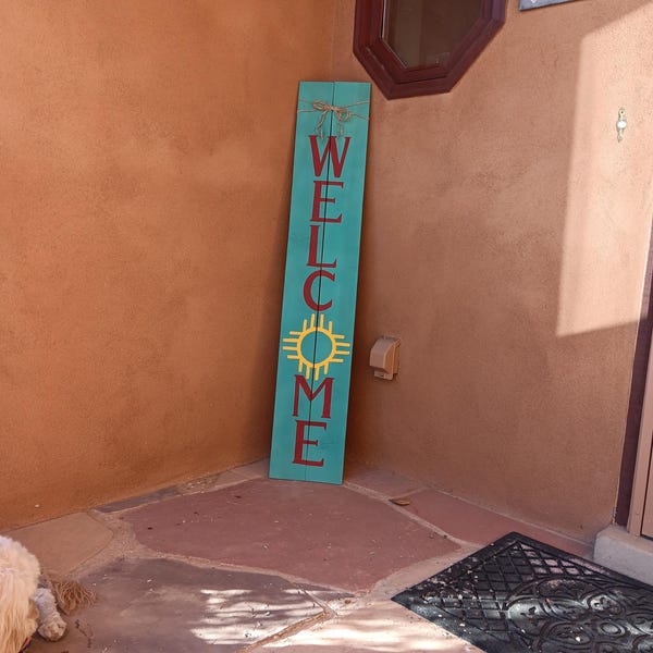 Robins and Cherry Blossom Spring Porch Sign - Whimsical Welcome Sign ...