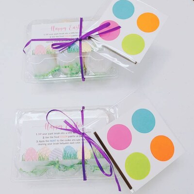 Label for PYO Egg Carton Avery 5163 Label Happy Easter Paint Your Own ...