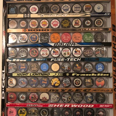 Hockey Puck Display holds 64 Pucks - Etsy