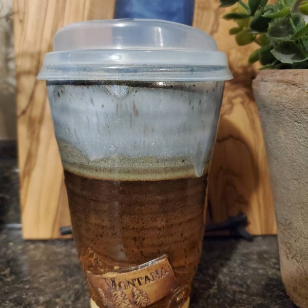 Watercolor Meadow Collection Mug Wheel Thrown Hand Painted Handmade ...