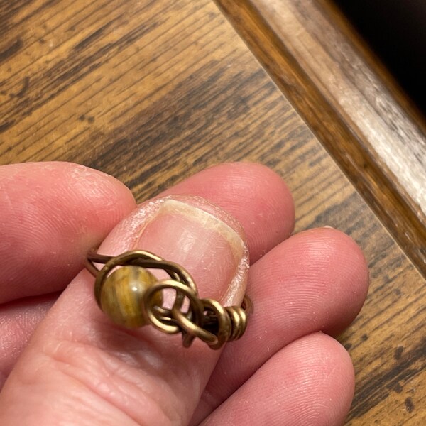 Easy Wire Wrap Ring Tutorial, DIY Jewelry Pattern, Simple Wire Wrapping ...