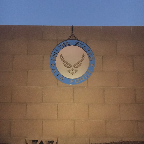 US Air Force Metal Sign- Metal Home Decor- Graduation Present- Miltary ...