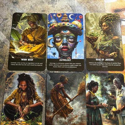 Physical Features Characteristics Oracle Cards Deck 78 Tarot Size Cards ...