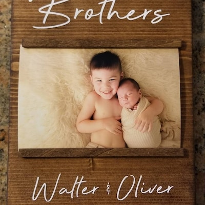 Personalized Brothers Picture Frame 4 X 6 Photo Frame Brother Room ...