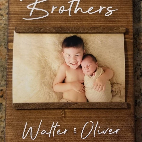 Personalized Brothers Picture Frame | 4 X 6 Photo Frame | Brother Room ...