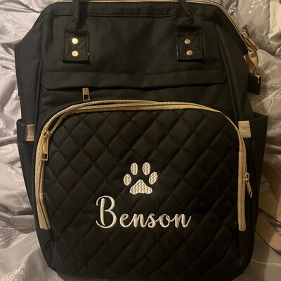 Personalized Pet Tote Backpack Pet Bag Personalized Dog Bag ...