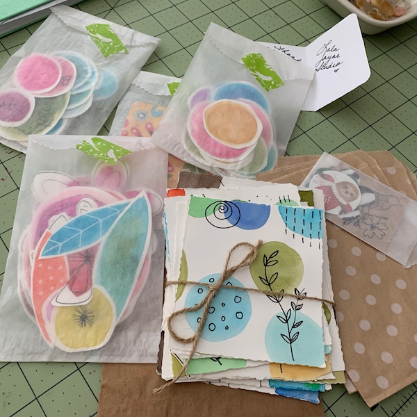 Floral Fodder - Collage- Watercolor- 20 Pieces - Etsy