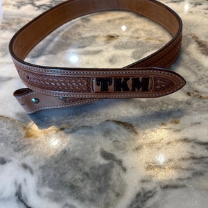 Basket Stamp Belt With Brand or Initials - Etsy