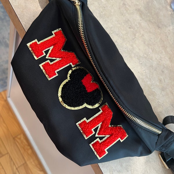 LARGE Fanny Packs | Park Fanny Pack | Theme Park Belt Bag | Patch Bag ...