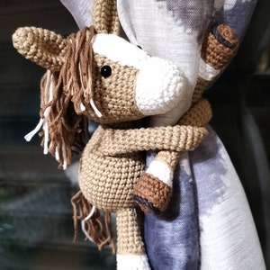 Guardian Angel Curtain Tieback Crochet PATTERN, Right or Left Tieback ...