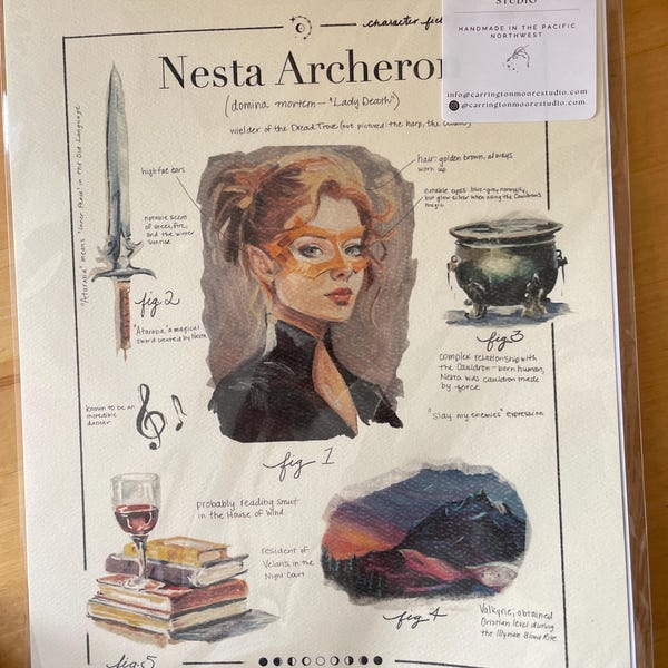 Elizabeth Bennet Art Print - Pride and Prejudice Character Field Guide ...