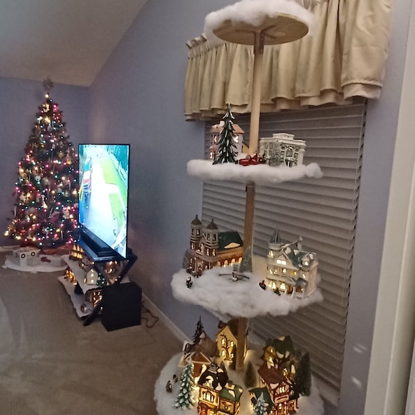 Christmas Tree Village Display Stand Rounds Pack - Etsy
