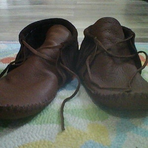 Handmade Moose and Elk Hide Moccasins. - Etsy