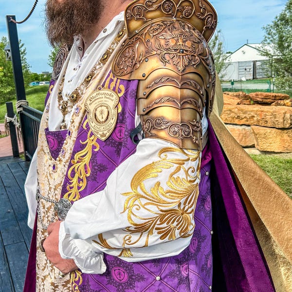 Larp Armor Paladin Pauldrons - Etsy UK