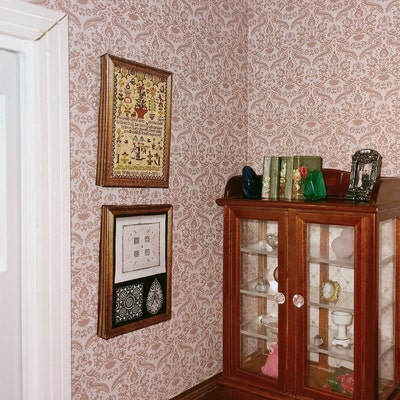 Printable MINIATURE Picture Frame Art . Traditional Embroidery. Vintage ...