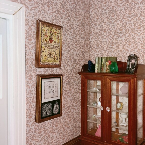 Printable MINIATURE Picture Frame Art . Traditional Embroidery. Vintage ...