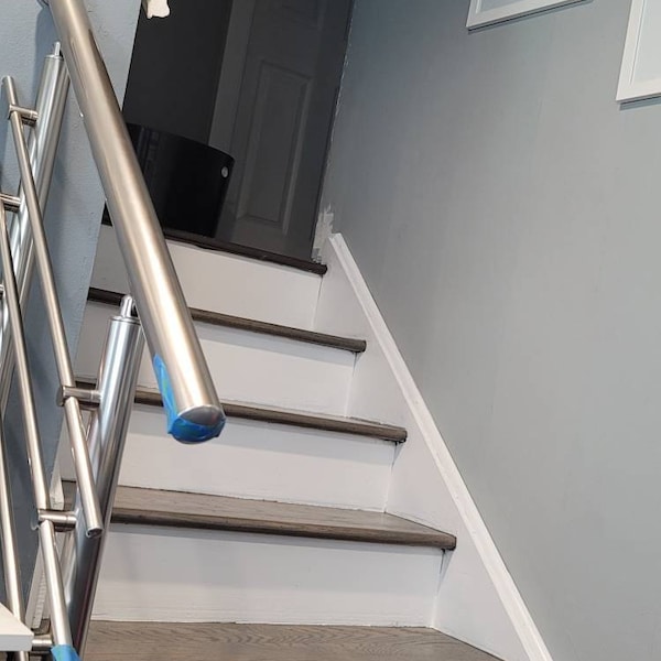 Modern Stairs Balcony Hand Rail Staircase Railing Kit - Aluminium Knee ...