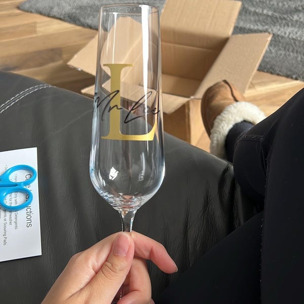 Personalised Prosecco, Custom Champagne Glass Birthday Gift, Special ...