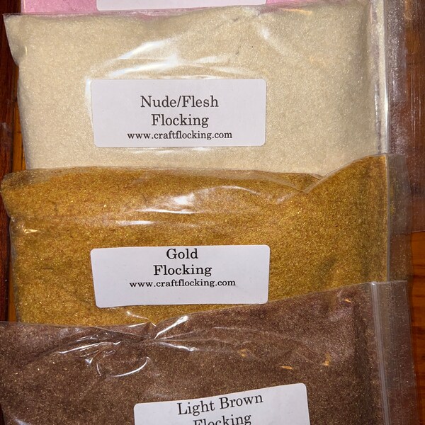 Flocking 1 Oz Pkg - 50 Colors Available!!! You Choose the Color You ...