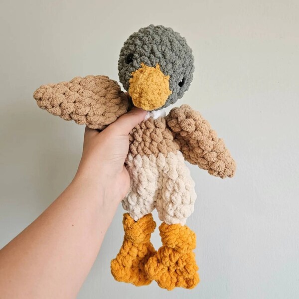 MINI Duke Duck Knotted Lovey Crochet Duck PATTERN - Etsy