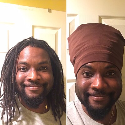 Medium Brown Rasta Hat Rasta Turban for Man Green Rasta Headwrap Rasta ...