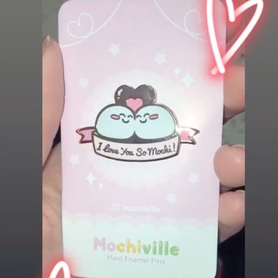 I Love You so Mochi Enamel Pin Valentine's Day Gift Idea for Her for ...